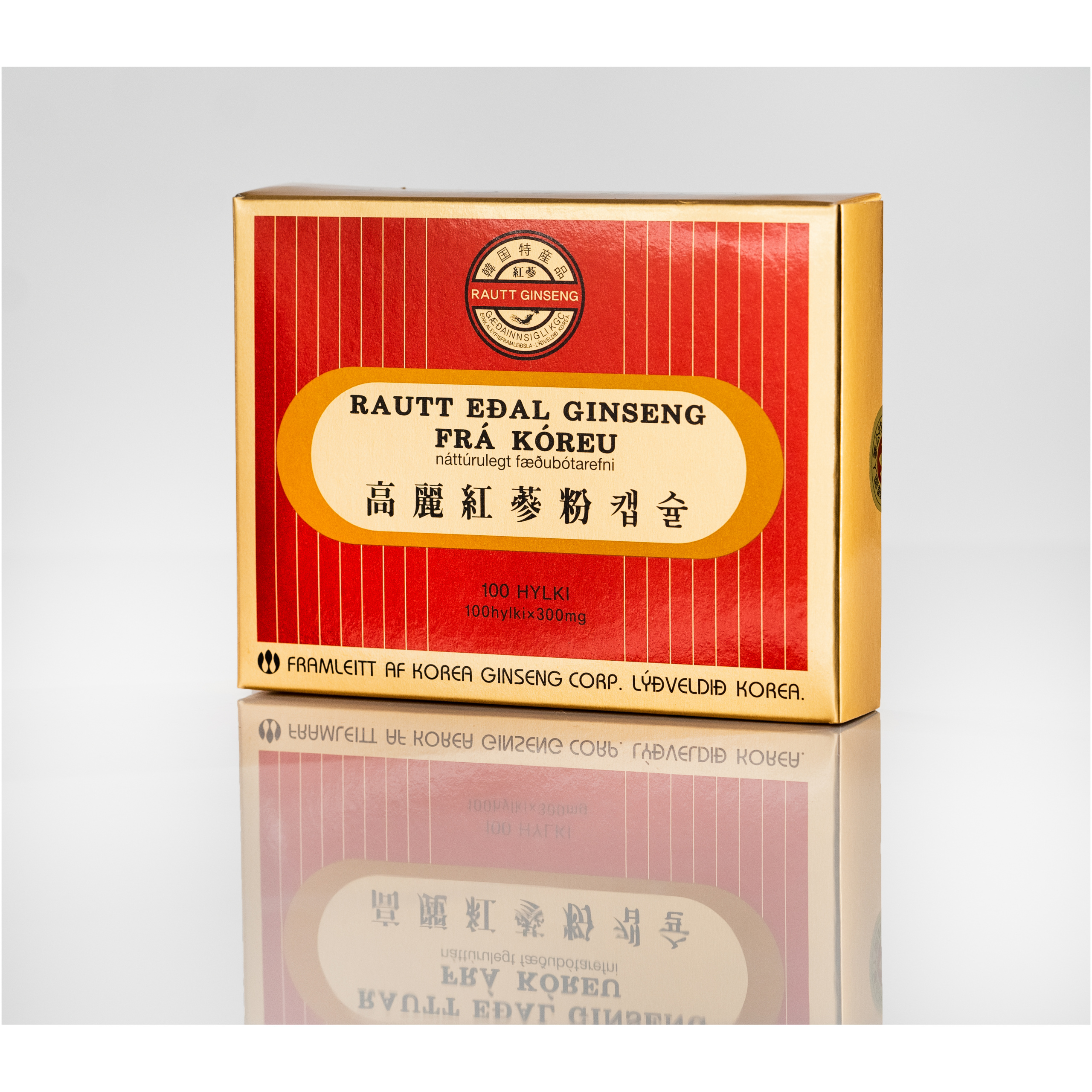 Rautt Eðal Ginseng 100 stk - Lyfjaval.is