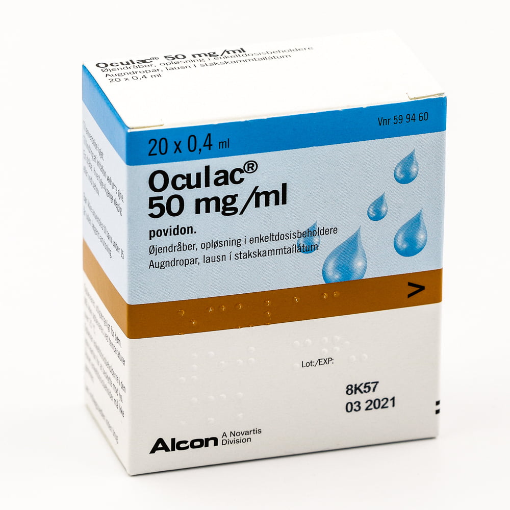Oculac án rotvarnar 50mg/ml 0.4ml - Lyfjaval.is