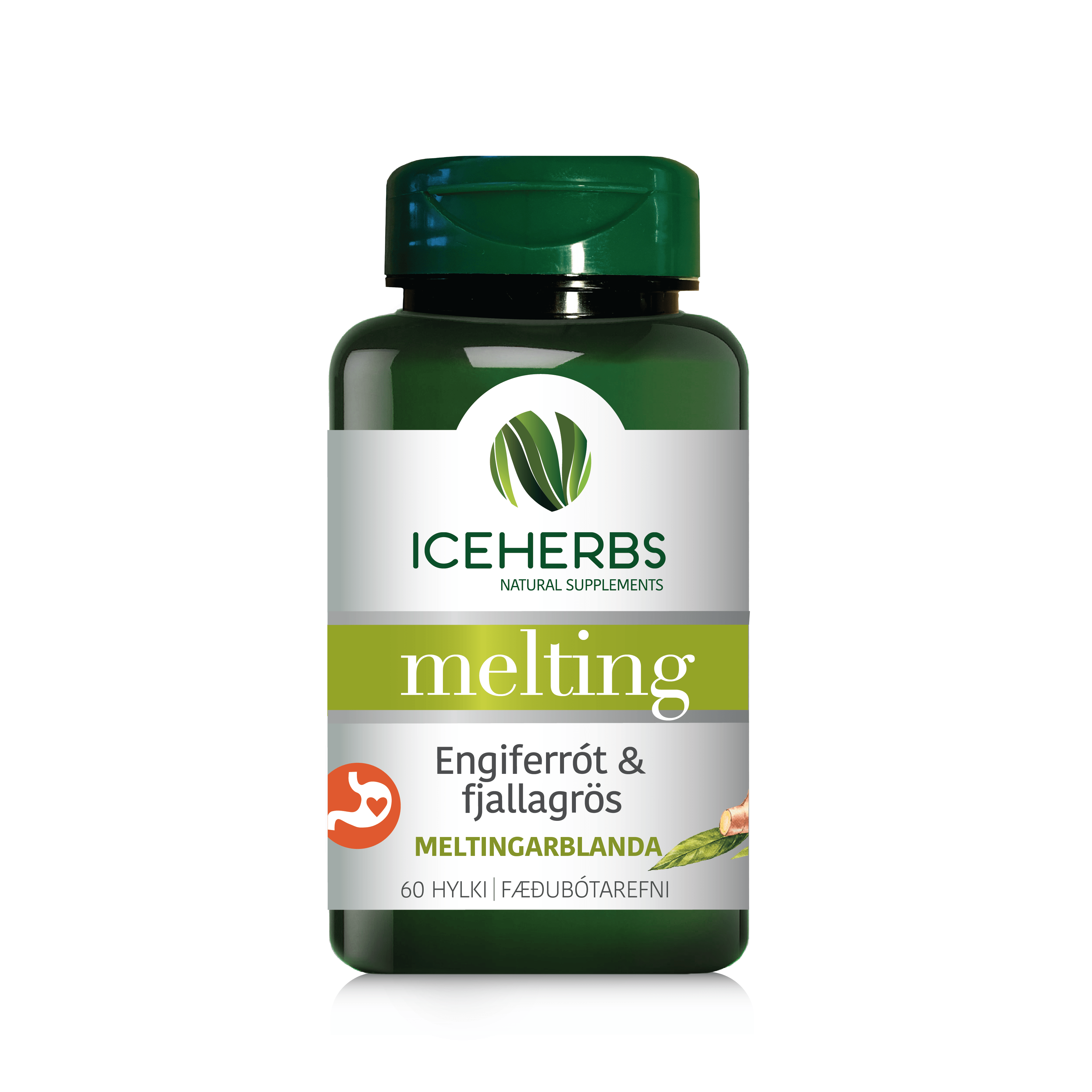 Iceherbs Melting/Engifer 60 hylki - Lyfjaval.is